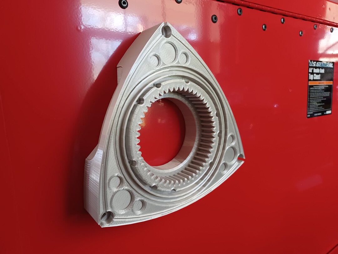 Magnetic Rotary Engine Rotor in Silver, 3D Toolbox Art - Life Size ...