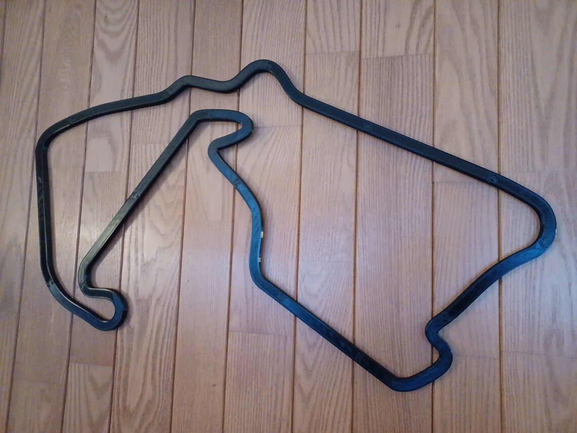 Large 36" Silverstone UK F1 3D Race Track Map Outline Wall Art, for ...