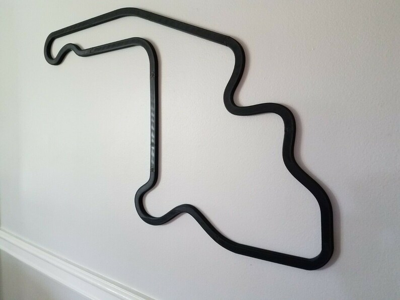 Large 36" Mid-ohio 3D Racetrack Map Outline Wall Art, for Garage, Man ...