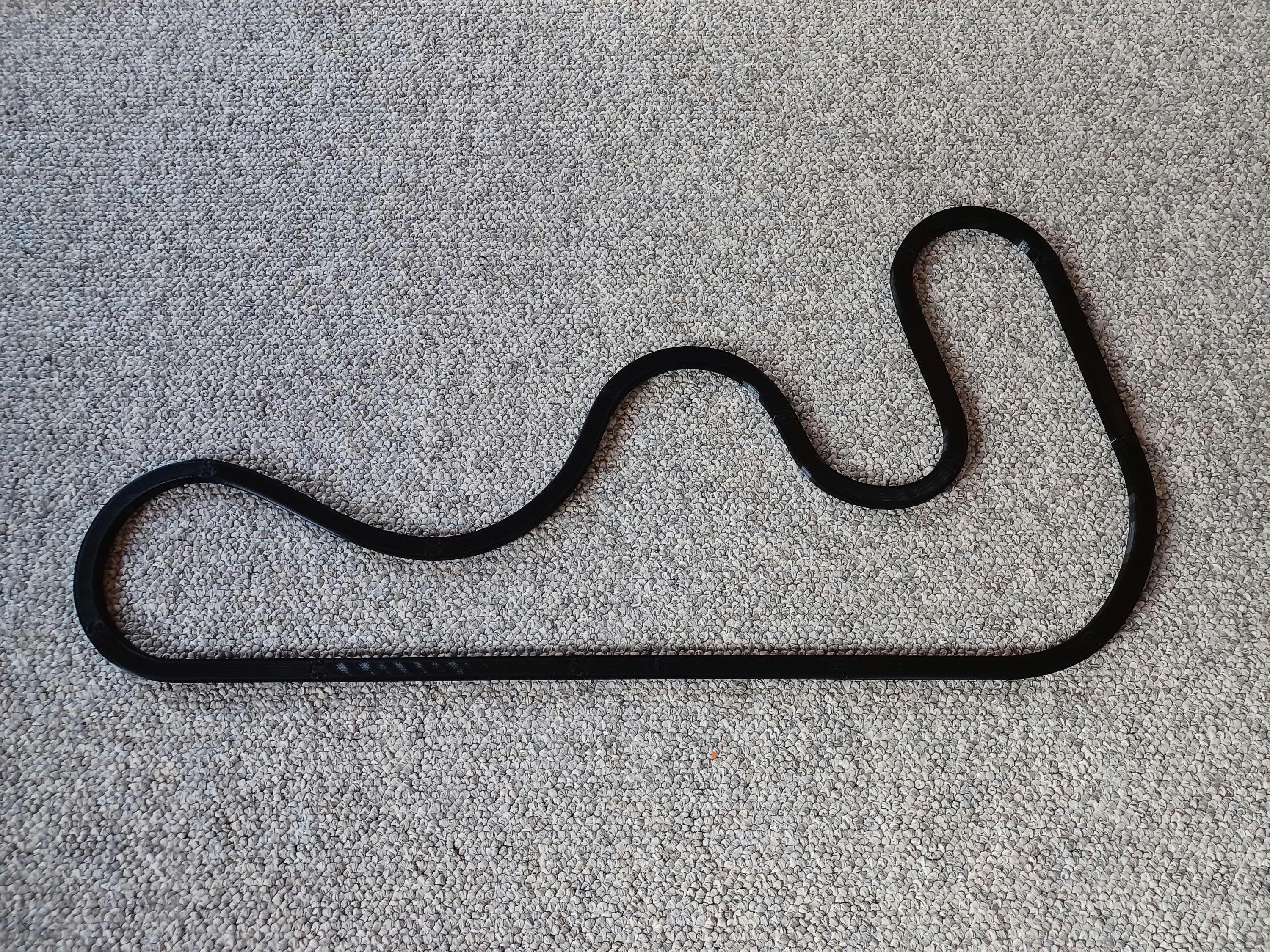 Large 36" Roebling Road Raceway 3D Race Track Map Outline Wall Art, for ...