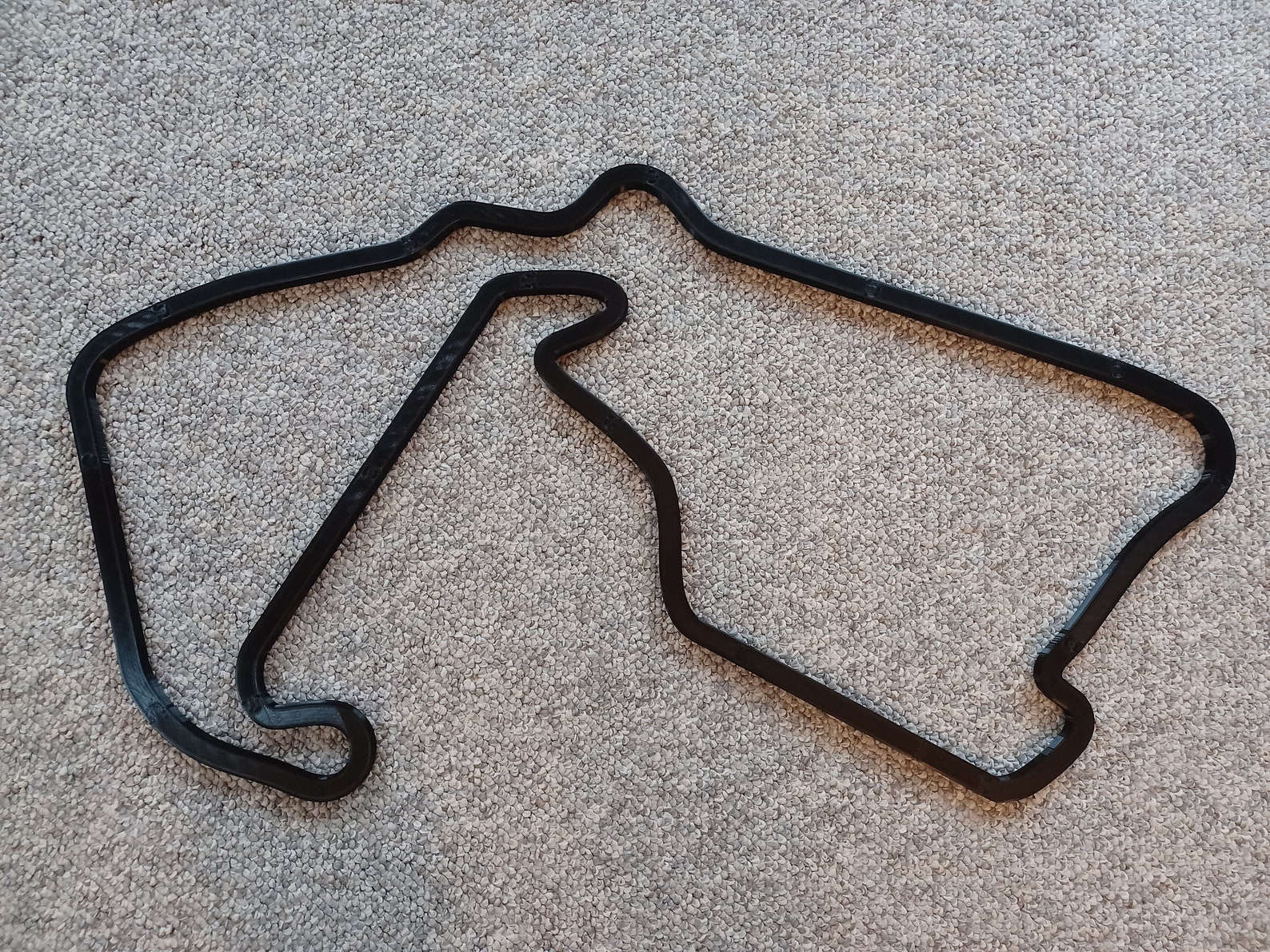 Large 36" Silverstone UK F1 3D Race Track Map Outline Wall Art, for ...