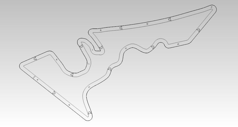 Large 36 COTA Circuit of the Americas F1 Austin 3D Race Track Map ...