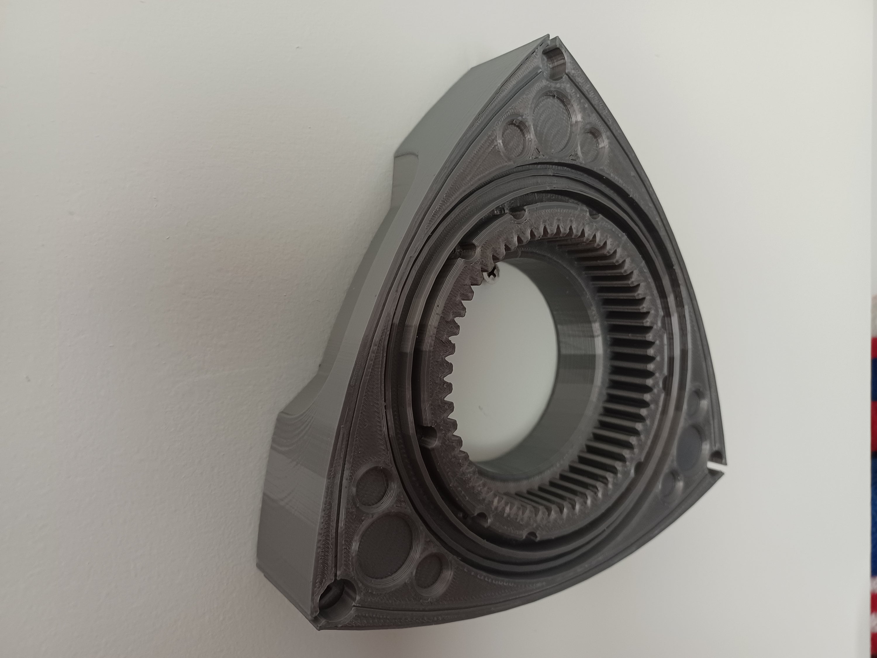 Rotary Engine Rotor in Steel Gray, 3D Wall Art - Life Size! Wankel ...