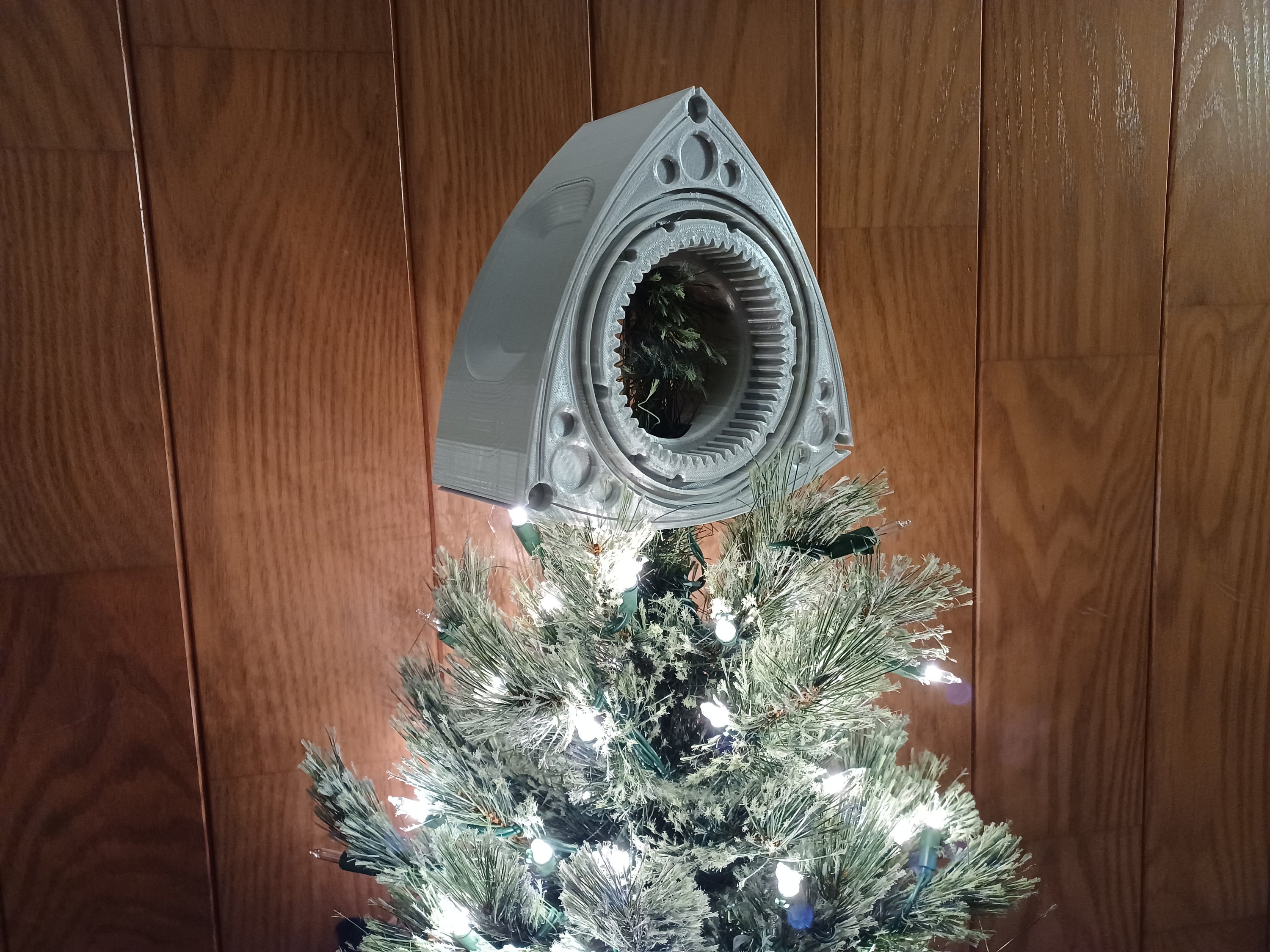 Rotary Engine Rotor Tree Topper for Christmas Xmas 3d Silver Life Size ...