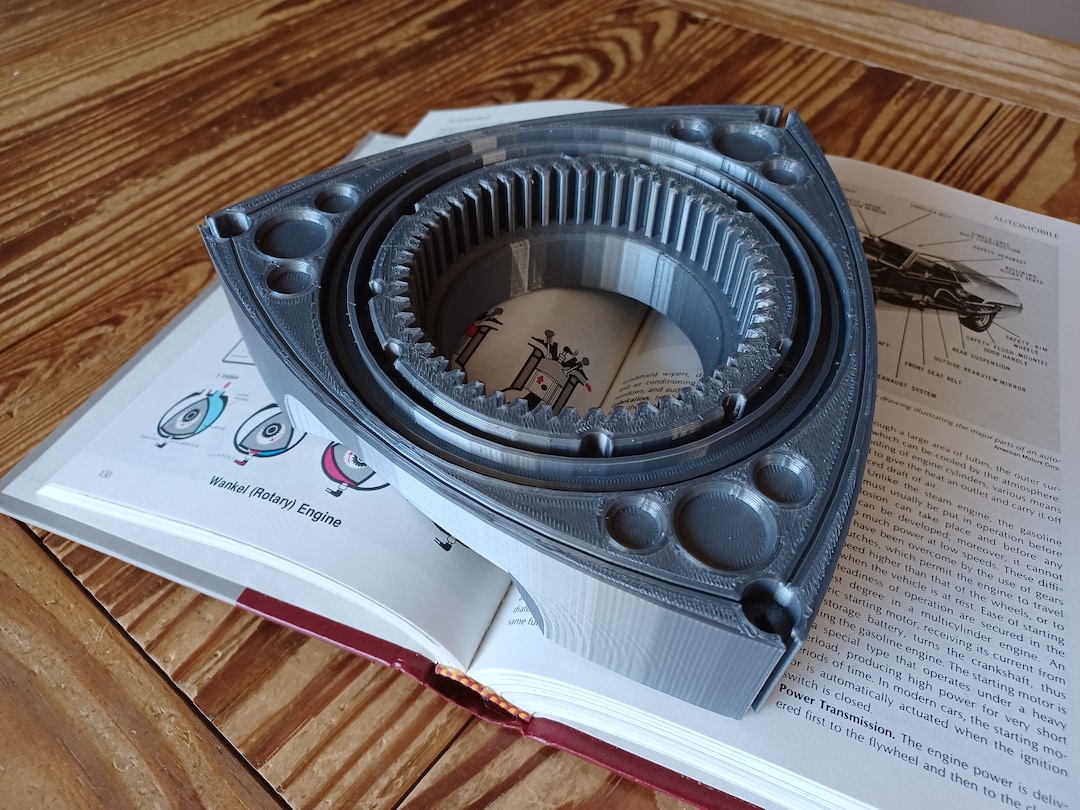 Rotary Engine Rotor in Steel Gray, 3D Wall Art - Life Size! Wankel ...
