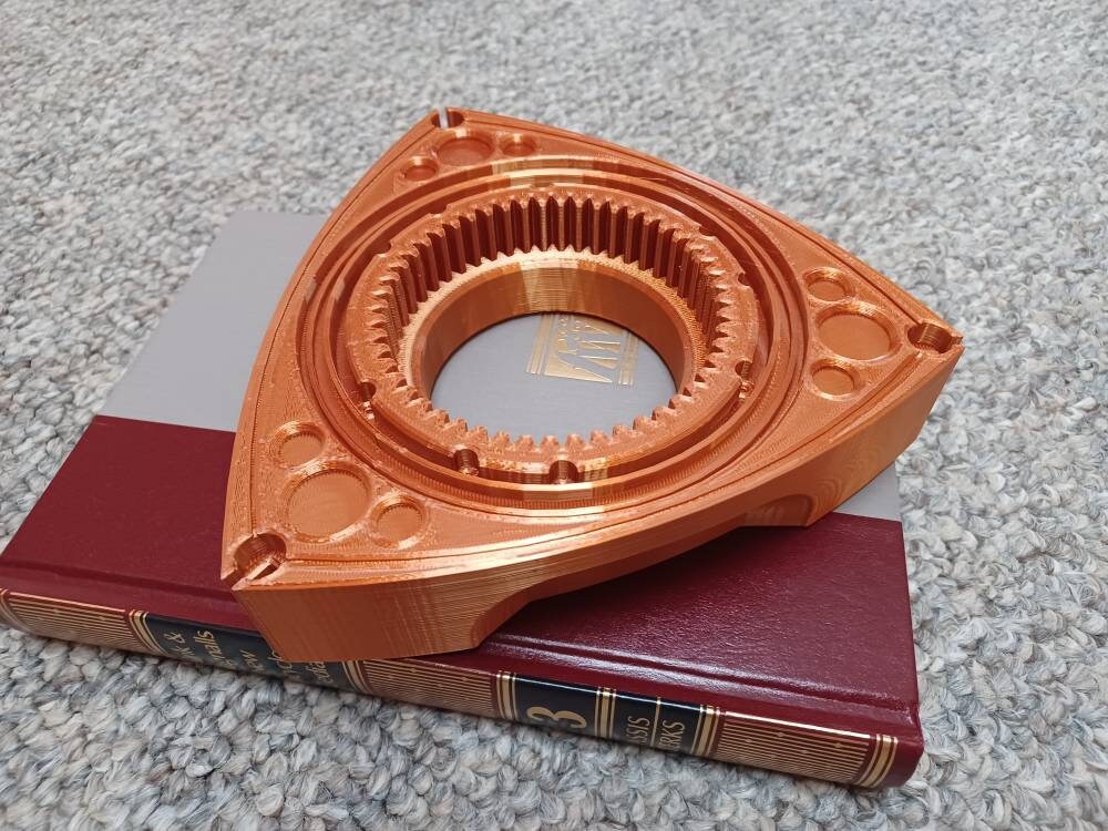Rotary Engine Rotor in Copper, 3D Wall Art Life Size Wankel, Mazda 13B ...