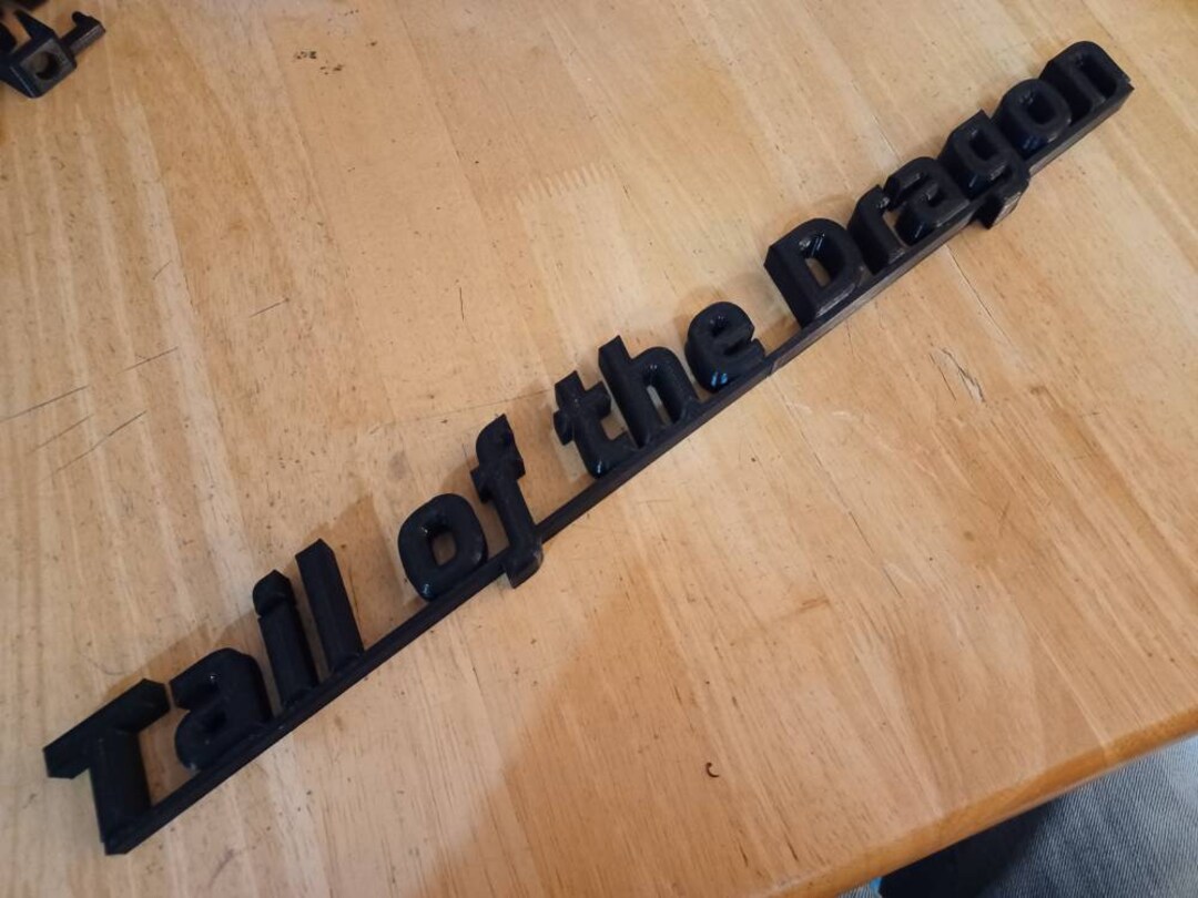 Track Name Label for Large 3D Race Track tail of the Dragon - Etsy