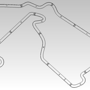 Large 36" Silverstone UK F1 3D Race Track Map Outline Wall Art, for ...