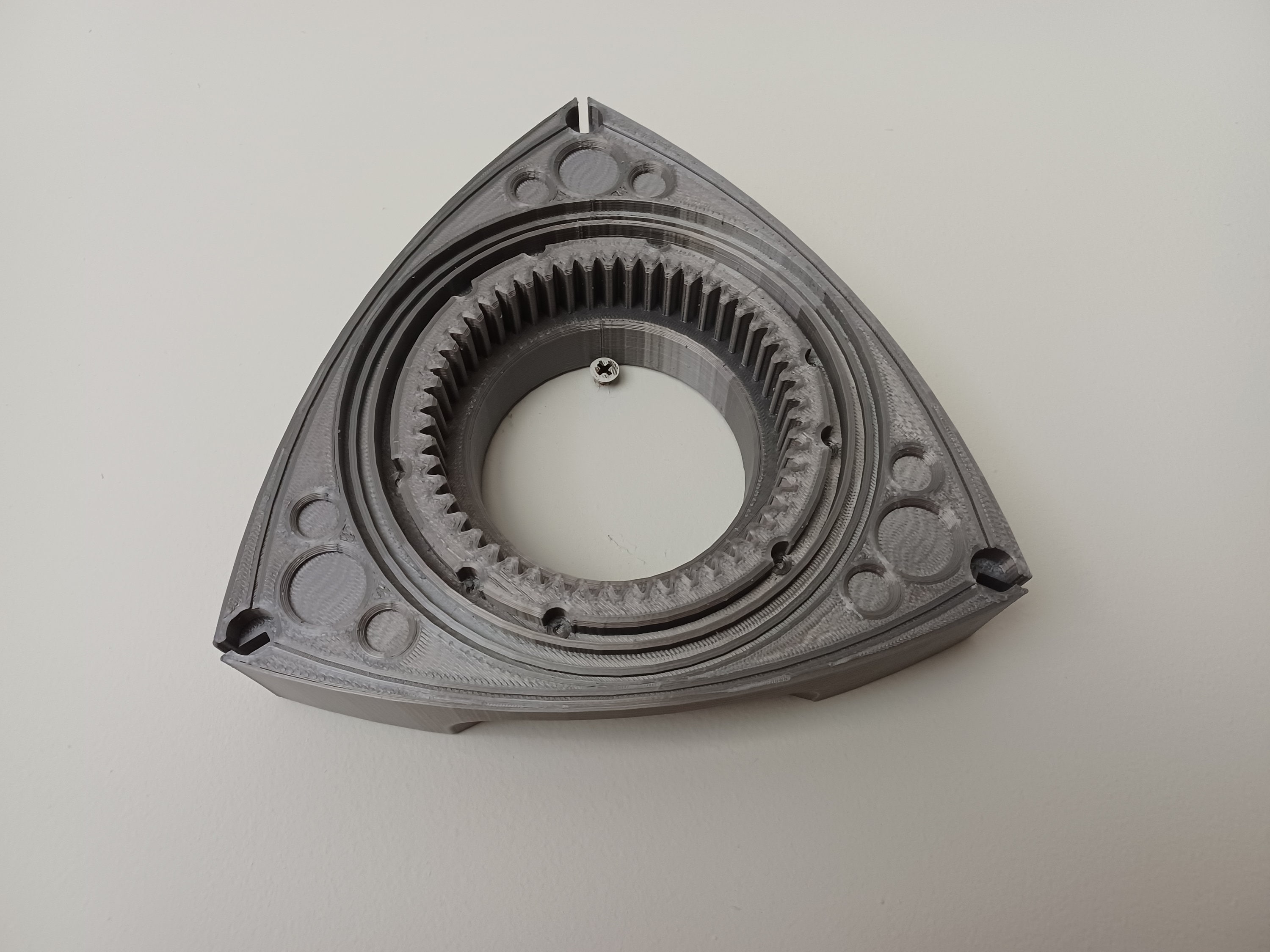 Rotary Engine Rotor in Steel Gray, 3D Wall Art Life Size Wankel, Mazda ...
