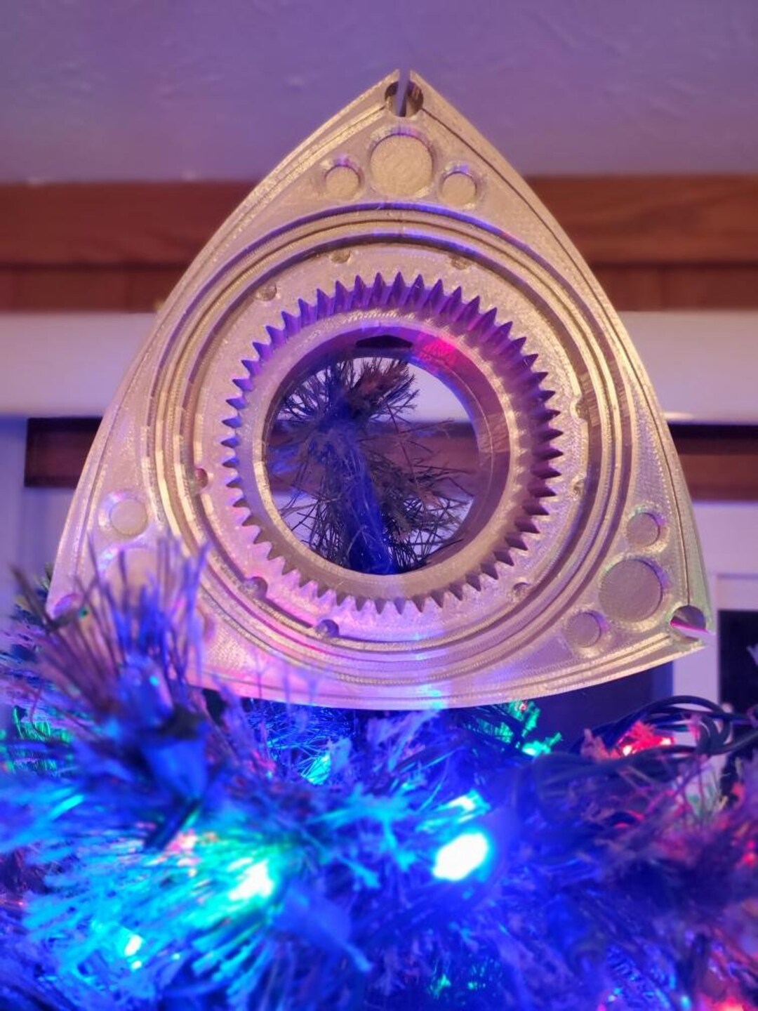 Rotary Engine Rotor Tree Topper for Christmas Xmas 3d Silver - Life ...