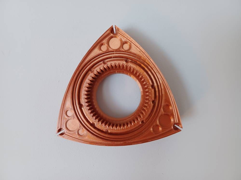 Rotary Engine Rotor in Copper, 3D Wall Art Life Size Wankel, Mazda 13B ...