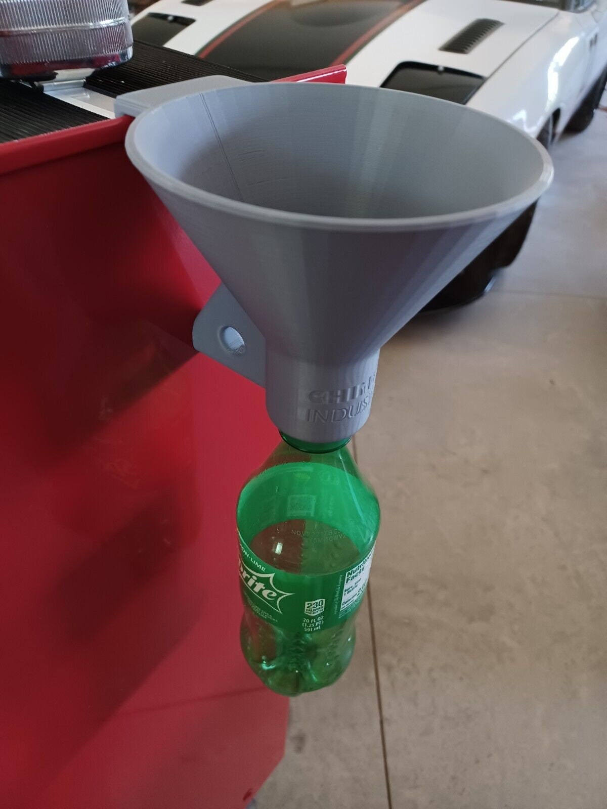 Funnel Holder/drip Drain Rack - Clip-on (hook On) Mount for Toolbox ...