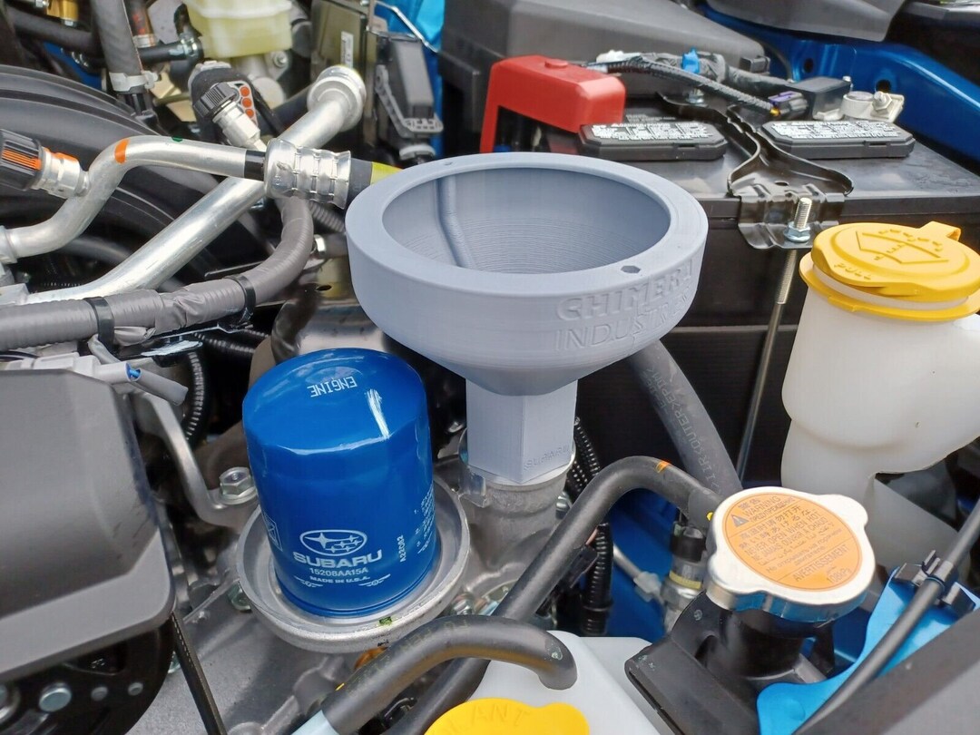 No Spill Threaded Oil Funnel for Subaru - Vented High Flow & Magnetic! - Etsy