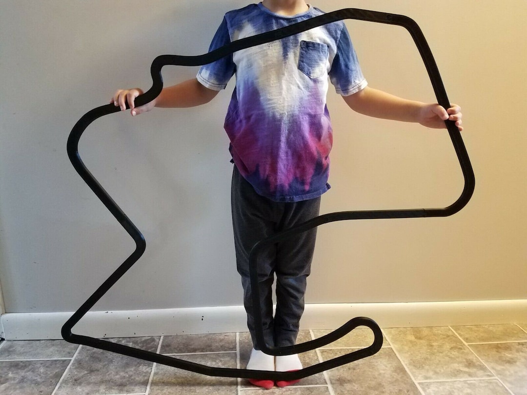 Large 36" Laguna Seca 3D Race Track Map Outline Wall Art, for Garage, Man Cave, or Living Room ...