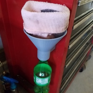 Funnel Holder/drip Drain Rack - Magnetic Mount for Toolbox, Lift ...