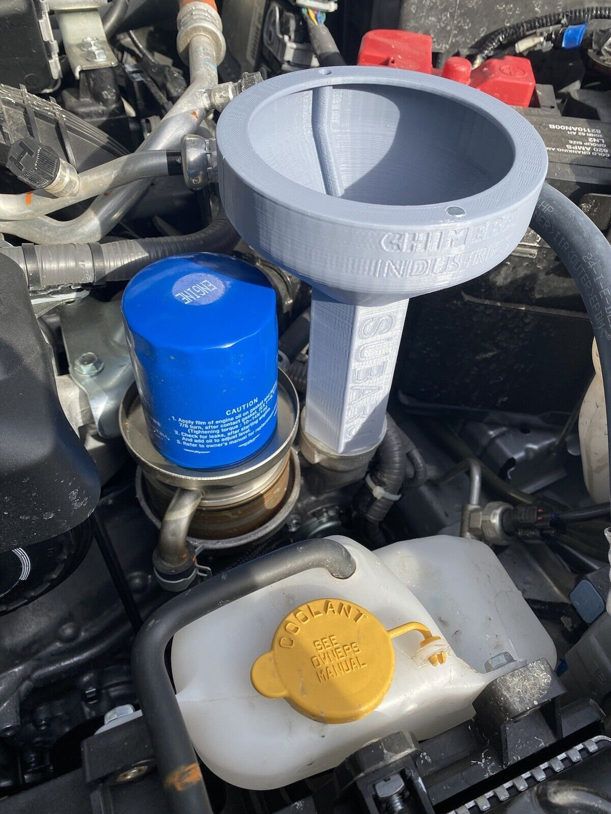 No Spill Threaded Oil Funnel for Turbo Subaru W/ Oil Cooler Vented High Flow & Magnetic - Etsy