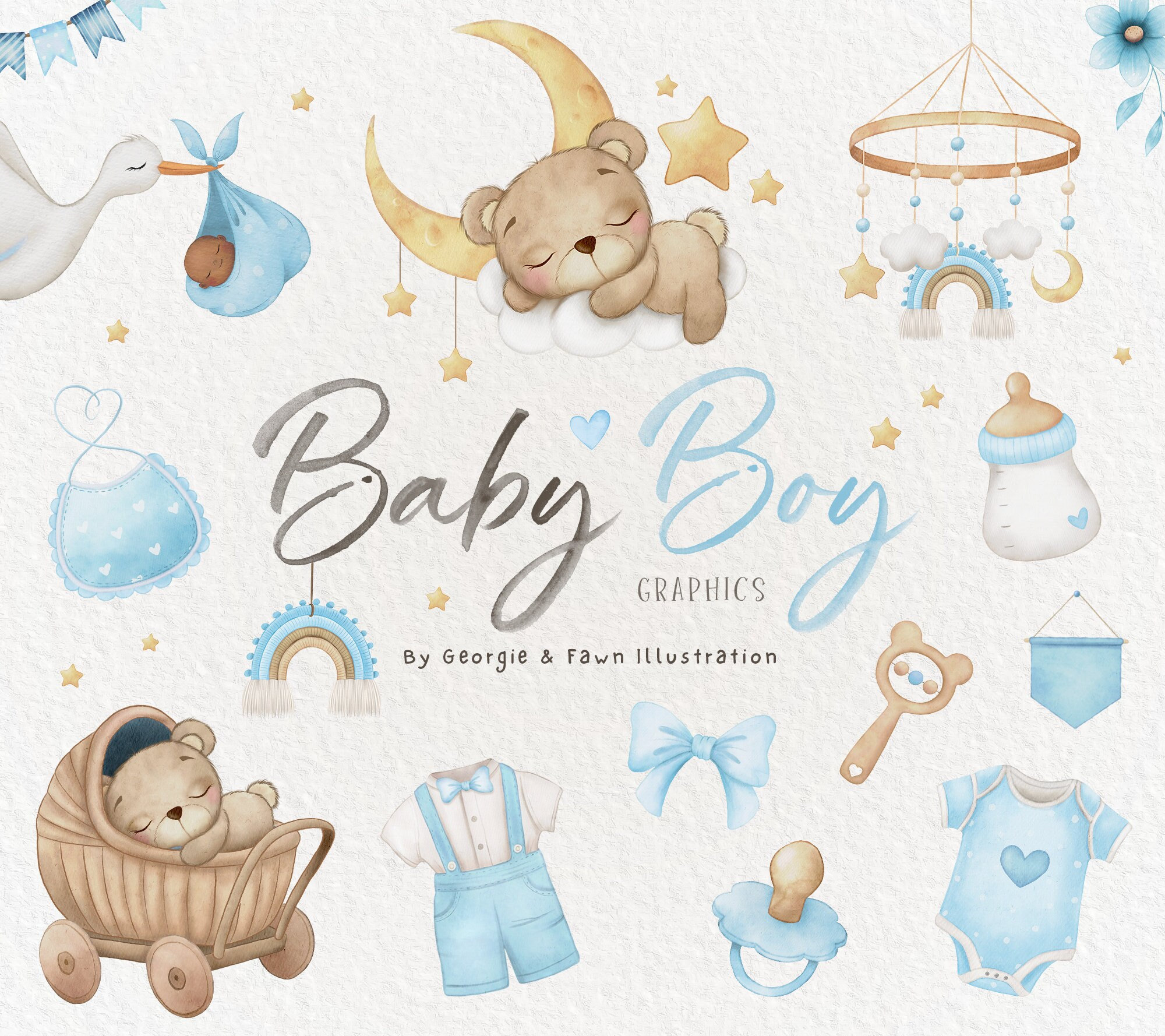 Cute Baby Boy Clipart