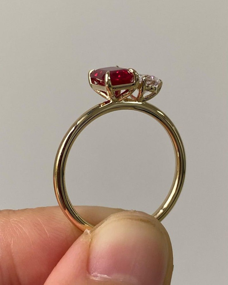 14k Gold Natural Ruby Ring / Genuine Ruby Ring Available in - Etsy