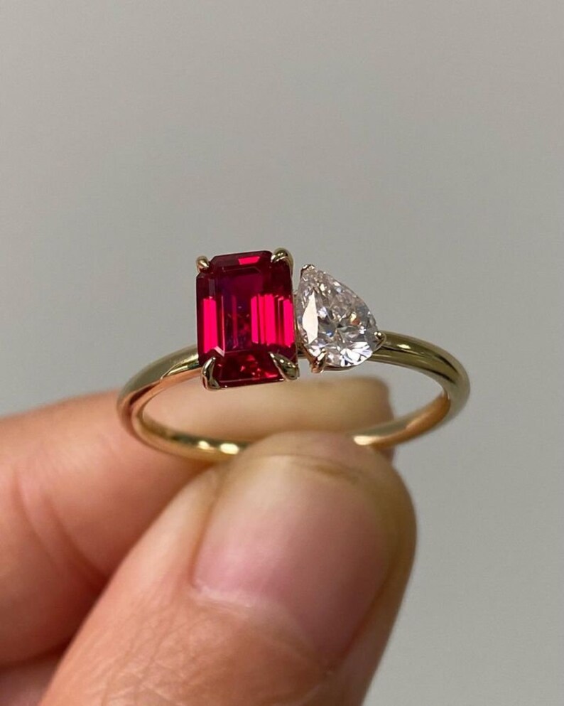 14k Gold Natural Ruby Ring / Genuine Ruby Ring Available in - Etsy