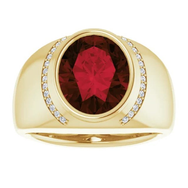 Mens Natural Ruby Ring - Etsy