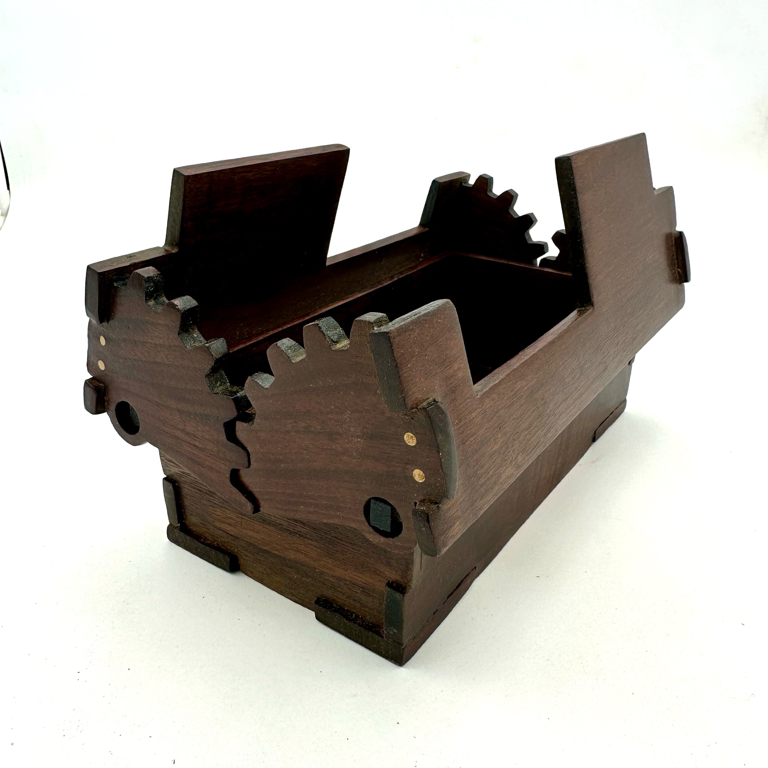 Walnut Hand Made Steampunk Gear Box - Etsy