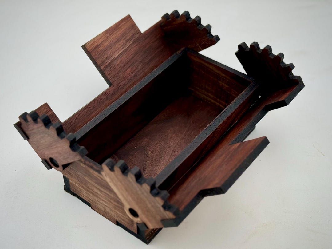 Walnut Hand Made Steampunk Gear Box small - Etsy