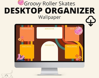 Groovy Desktop Wallpaper - Etsy