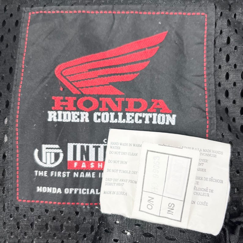 Honda Racing Rider Collection Jacket Intersport Size M Black Yellow ...