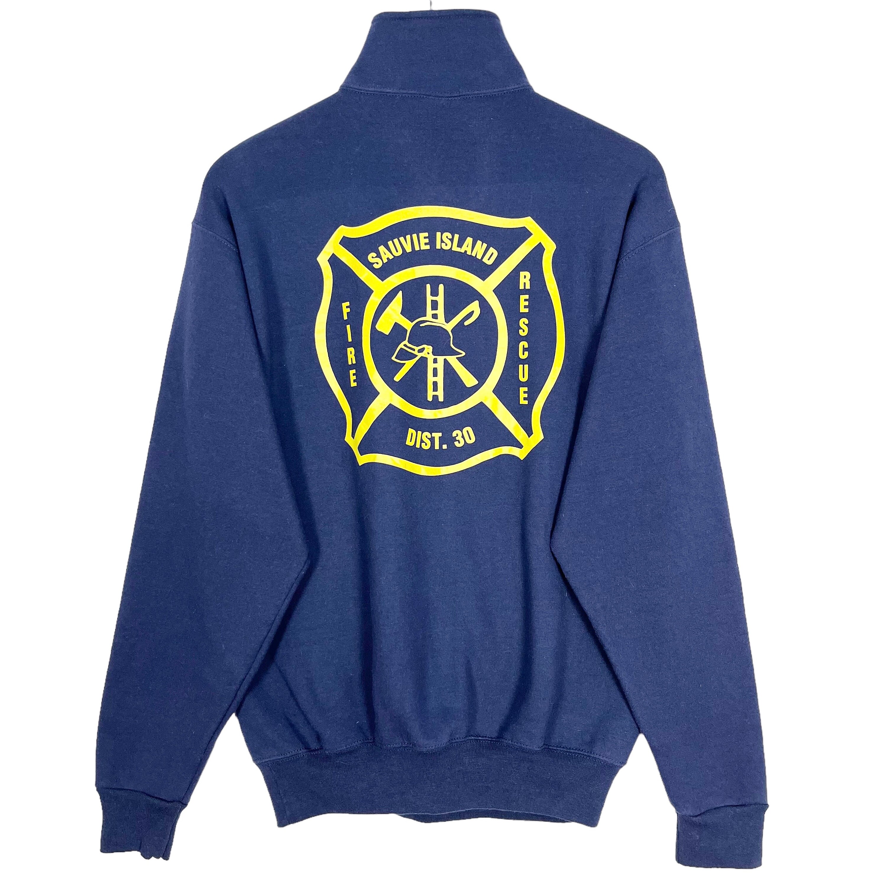 Vintage Sauvie Island Fire Rescue Firefighters Fireman Quarter Zipper ...