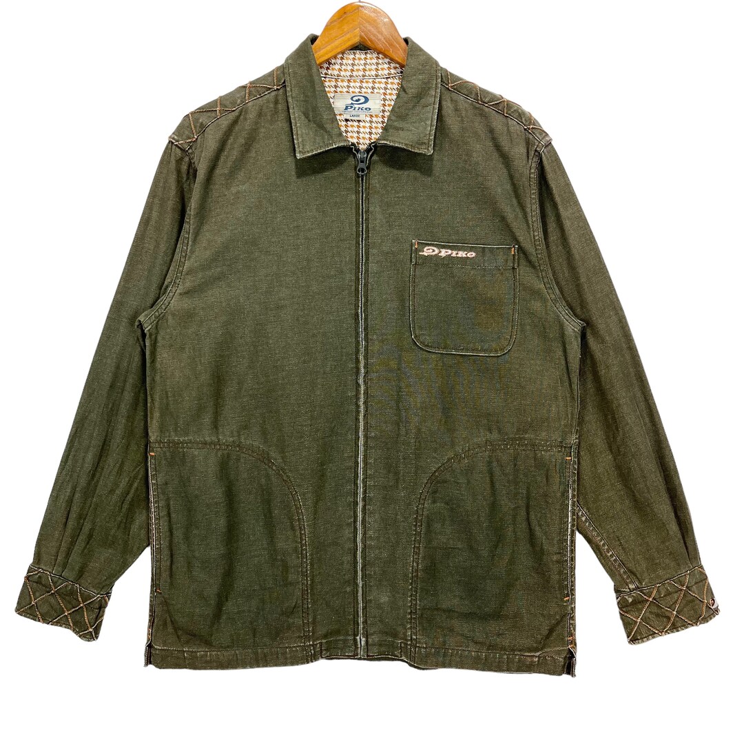 Vintage Piko Surf Brands Zip up Light Jacket Green Size Large - Etsy