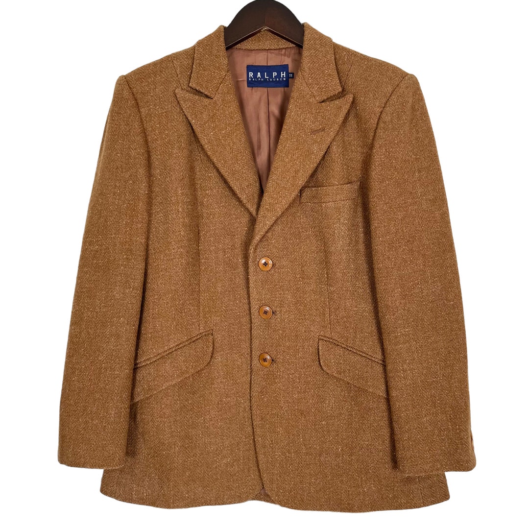 Vintage Ralph Lauren Women Wool Blazer Jacket American Designer Luxury ...