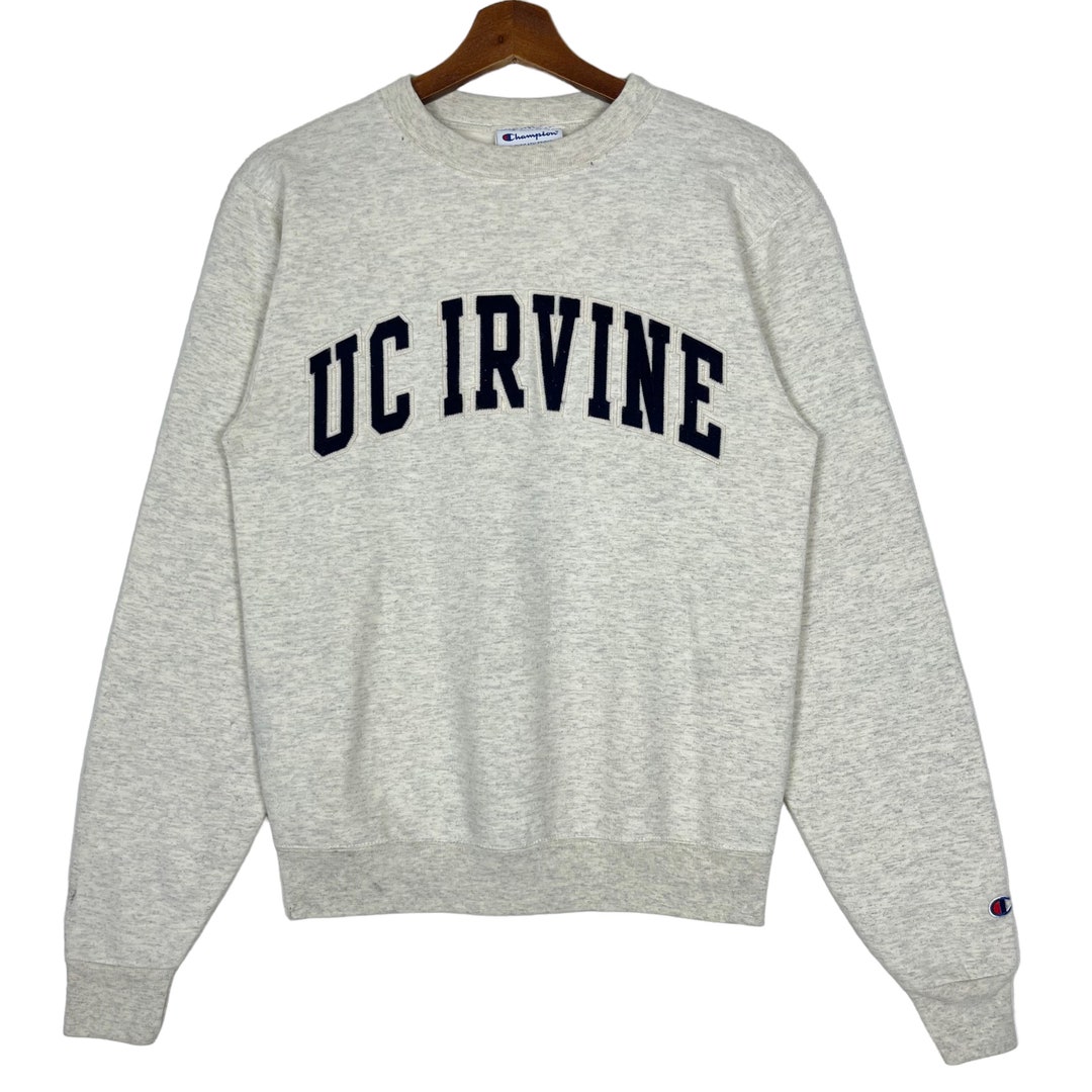Vintage UC Irvine University Embroidery Crewneck Sweatshirt Jumper Grey ...