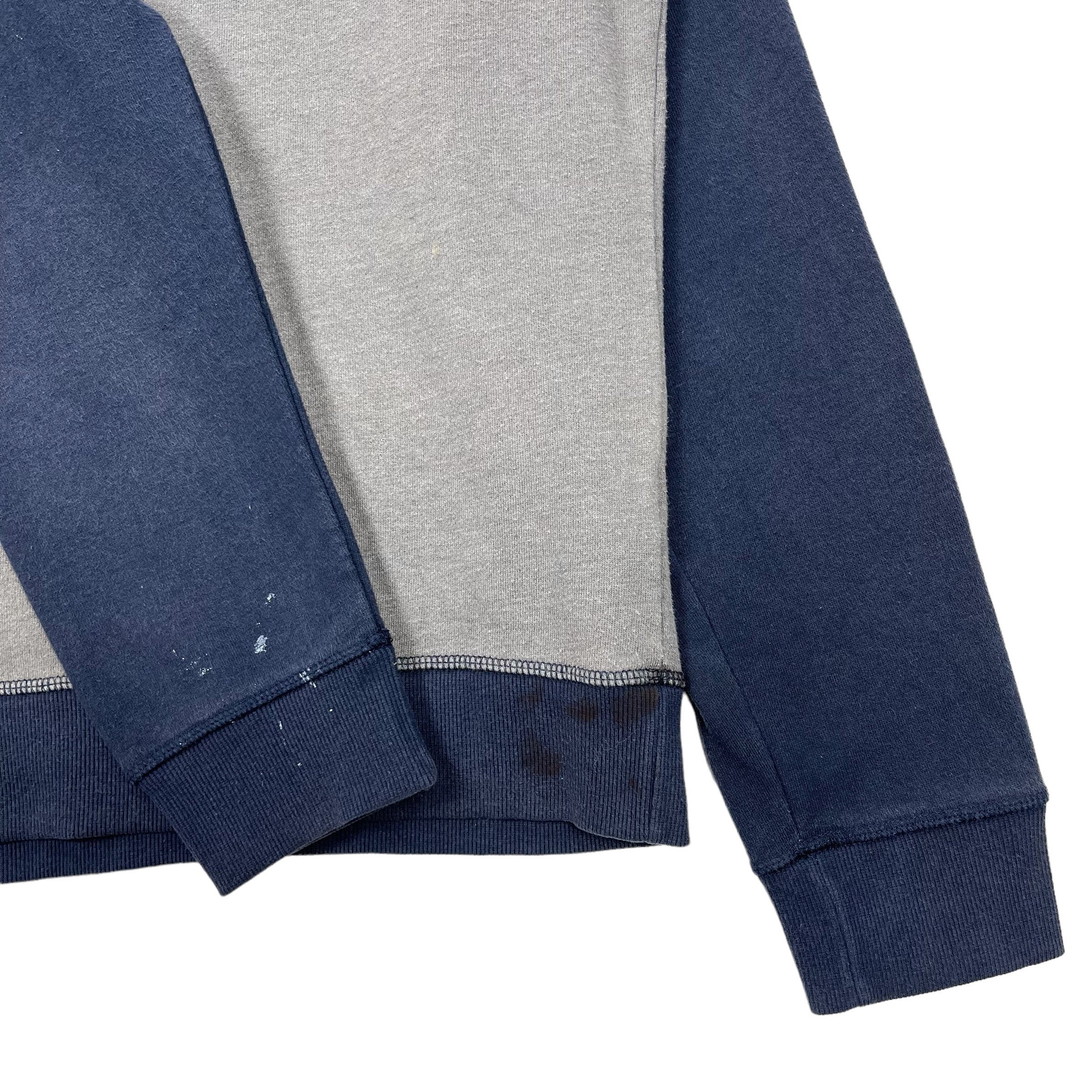 Quicksilver Pullover Jumper Crewneck Sweatshirt Grey Navy Blue in Size ...