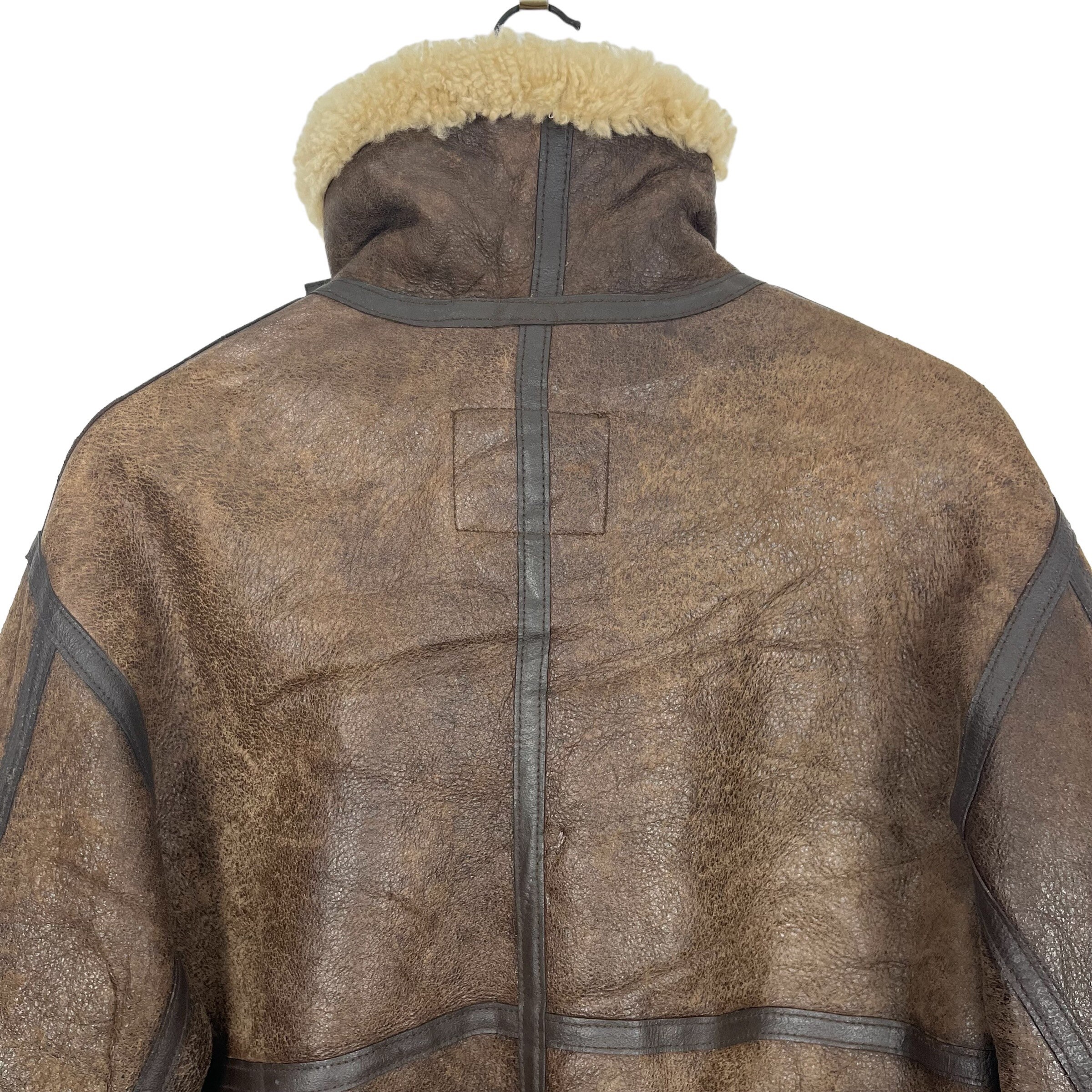 Vintage Military Westop USAAF Type B-3 Lamb Skin Flight Jacket Winter Brown Size 40 Made in USA ...