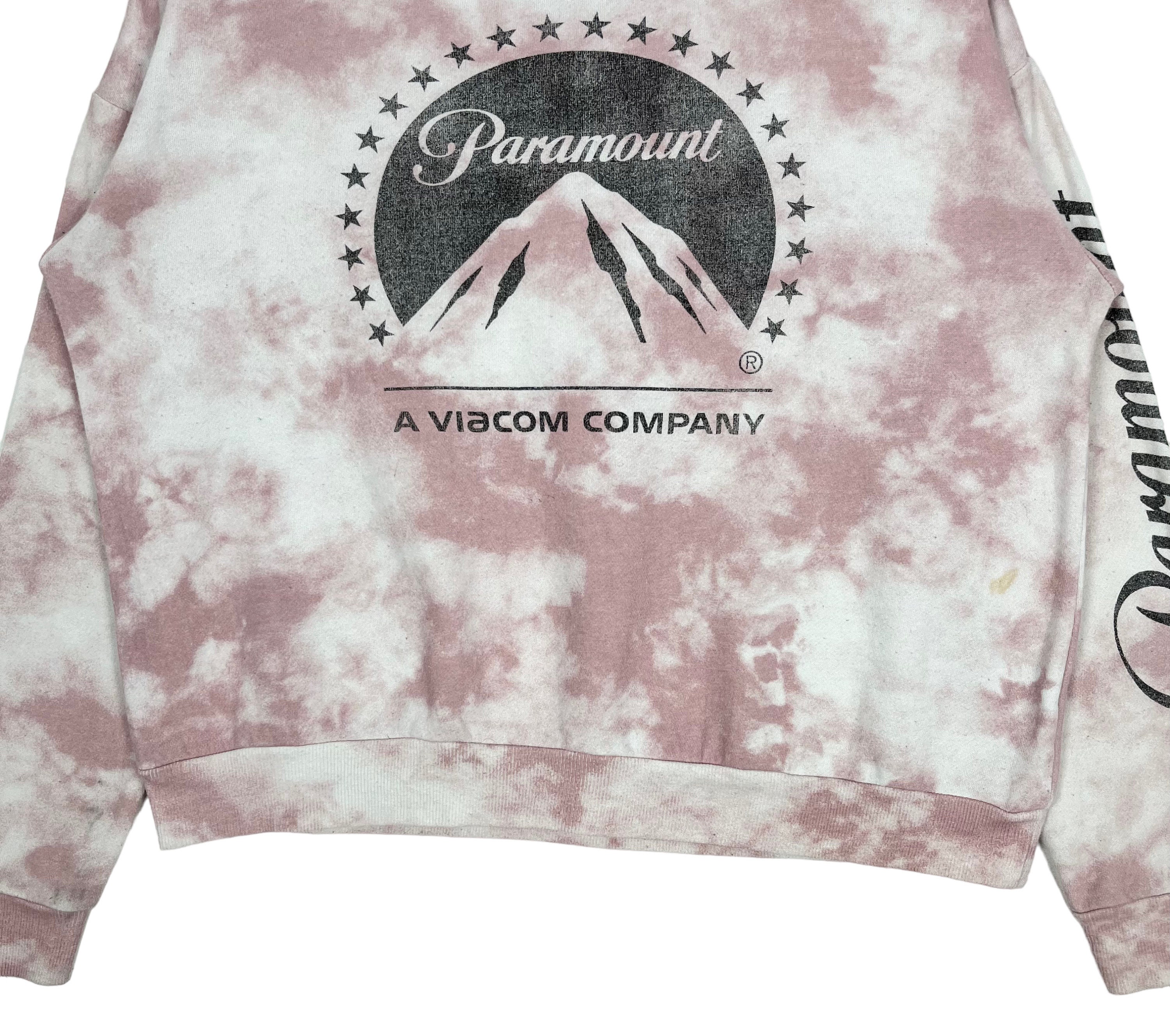 Paramount Picture Viacom Company Big Logo Print Sleeve Women Sweatshirt ...