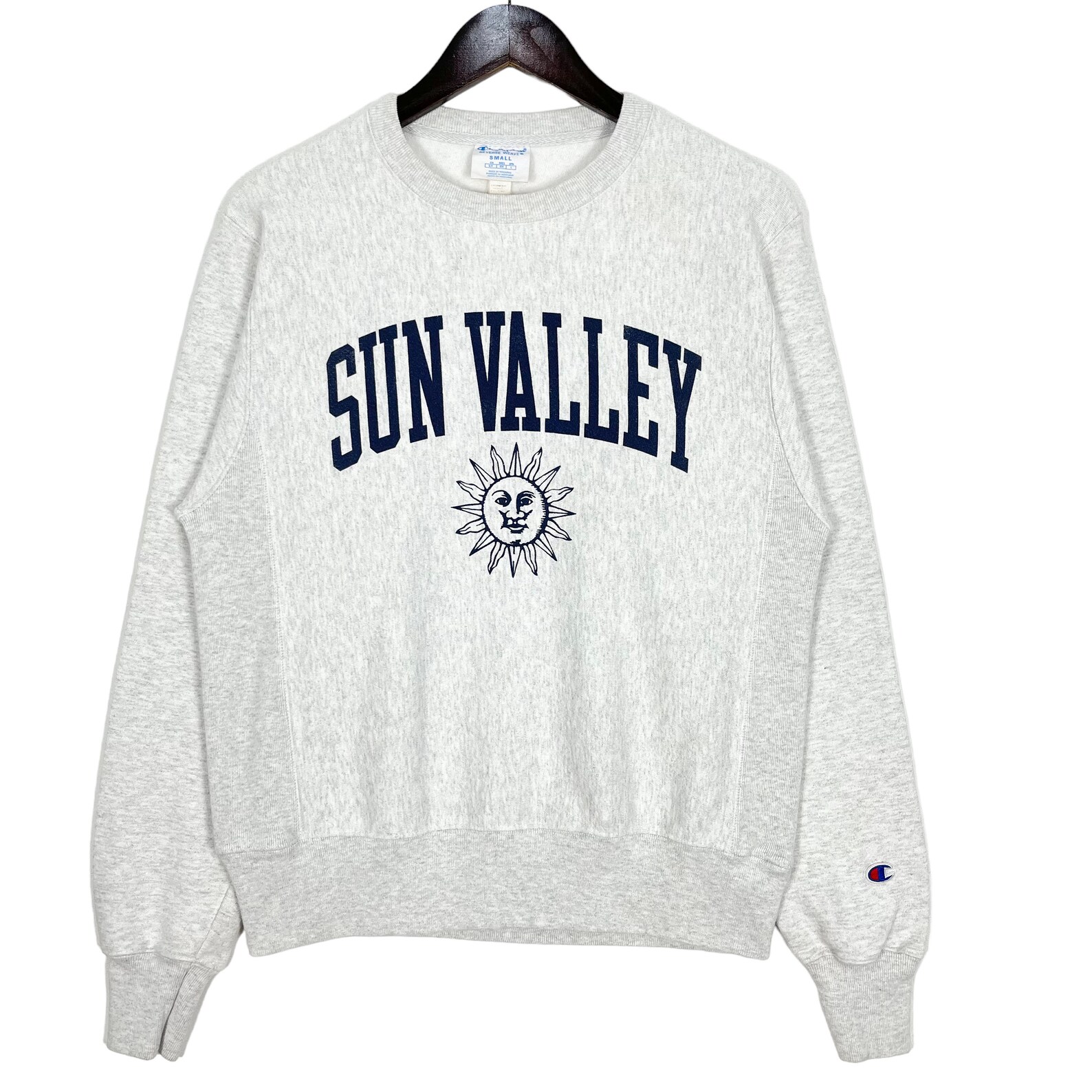 Vintage 90’s Champion Reverse Weave Sun Valley Big Spell Out Logo ...