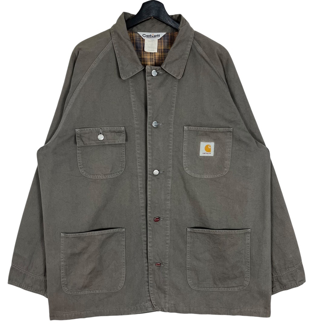 Carhartt Chore French Workers Jacket Gray Size XL - Etsy