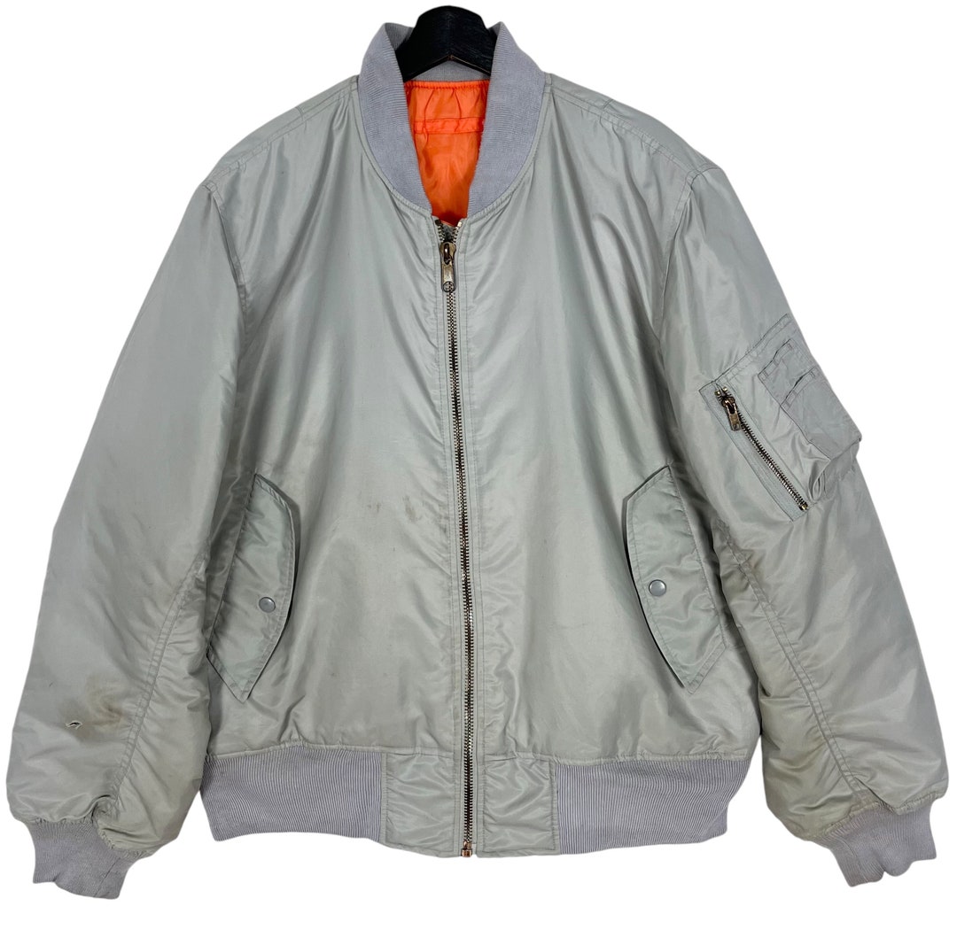 Air Force USAF Flight Bomber Jacket Type MA-1 Size L - Etsy