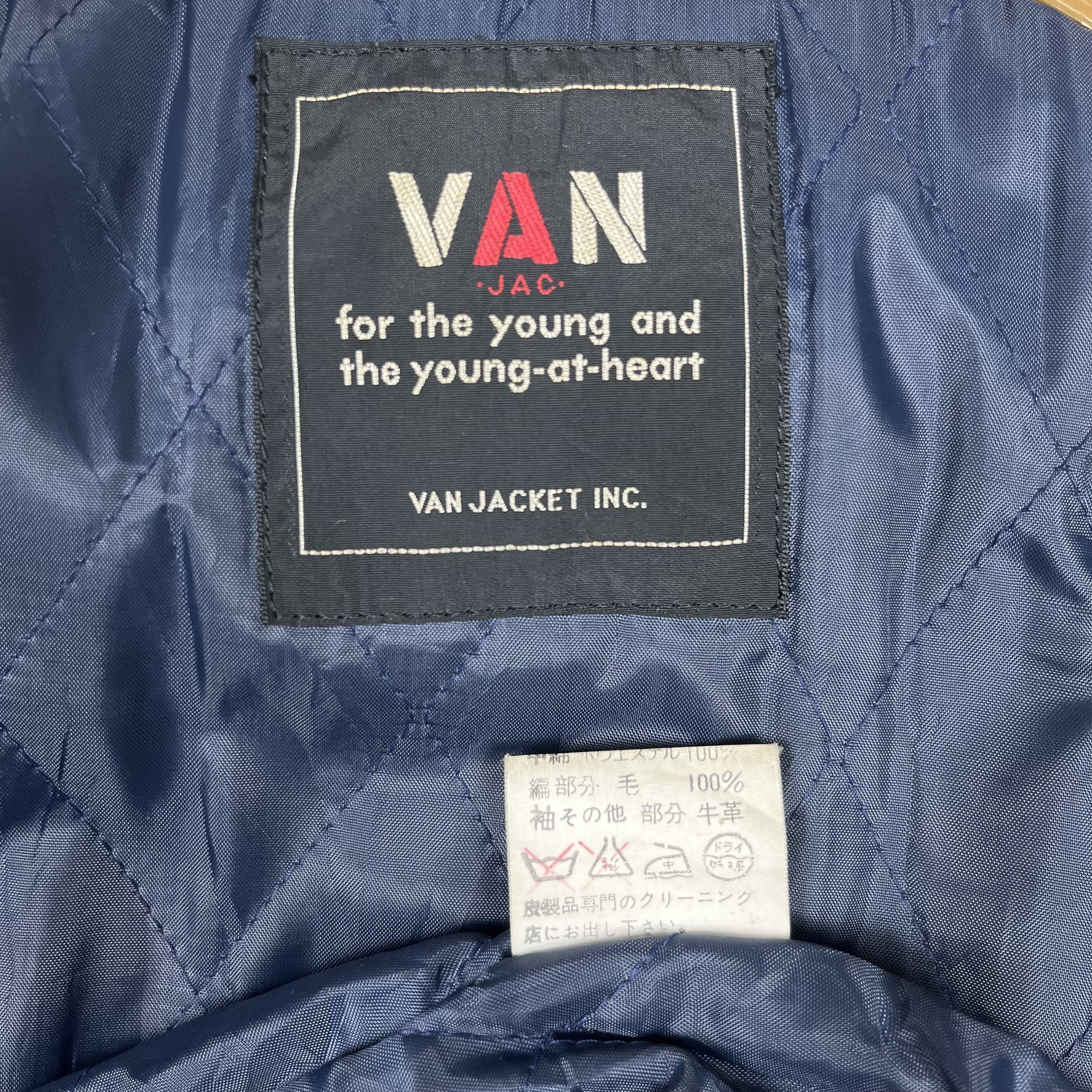 Vintage 90’s Van Jac Van Guards American Football Leather Varsity ...