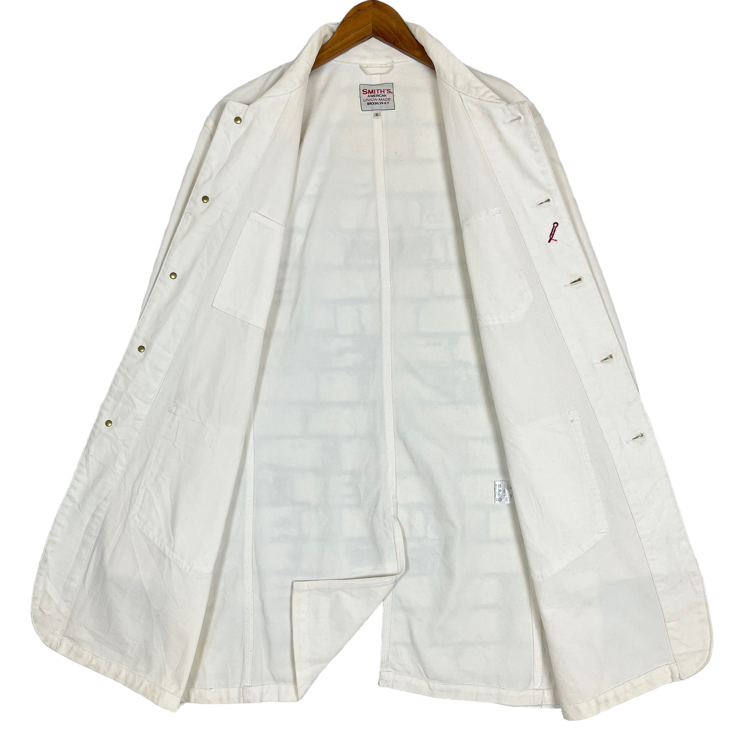 Smith American Chore Jacket Union Made Workers Jacket White Size Large ...