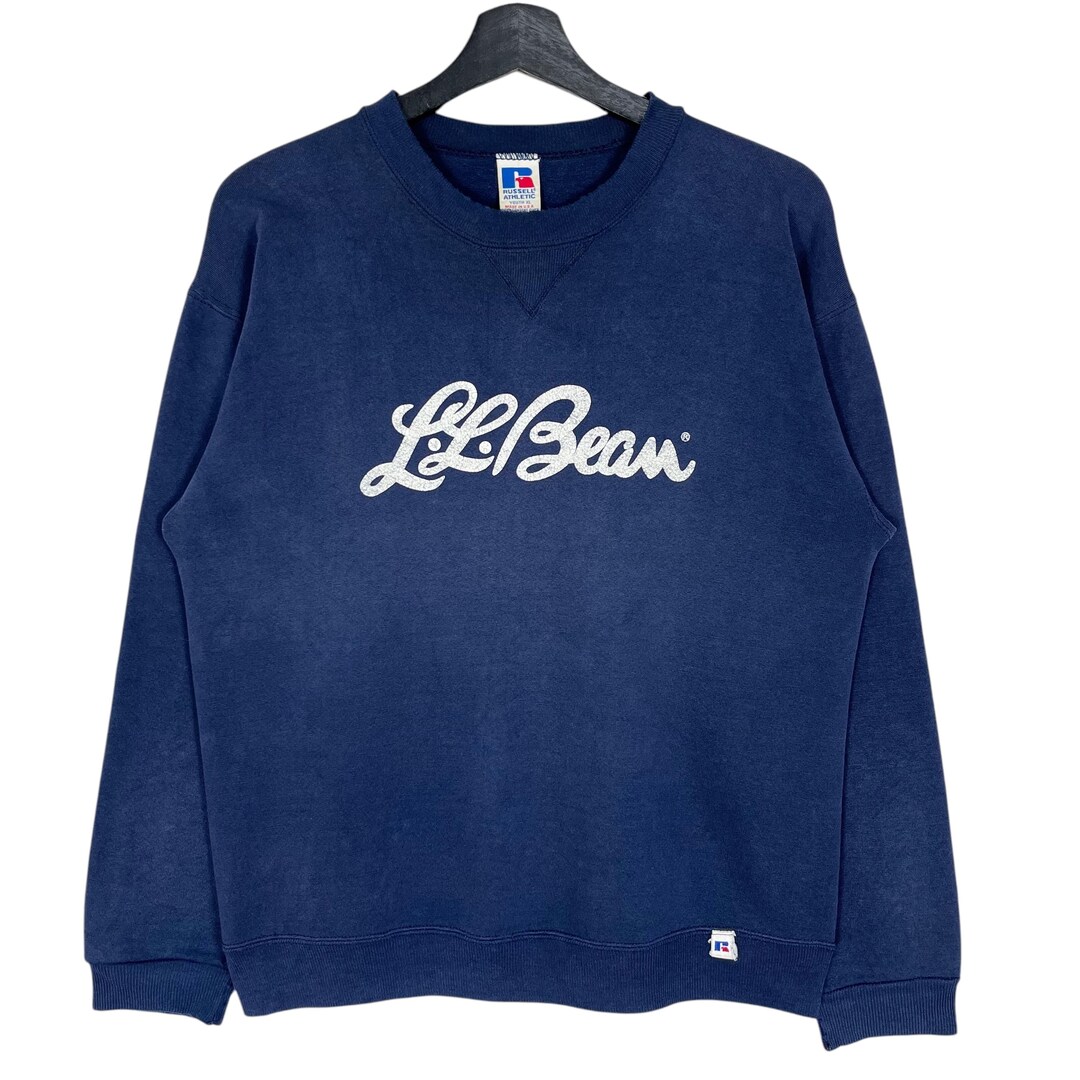 Vintage 90s LL Bean Spell Out Logo Sweatshirt Size XL Youth Made in USA ...