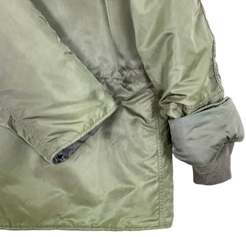 Alpha Industries Military Parka Jacket Green Size Large Made in Vietnam ...