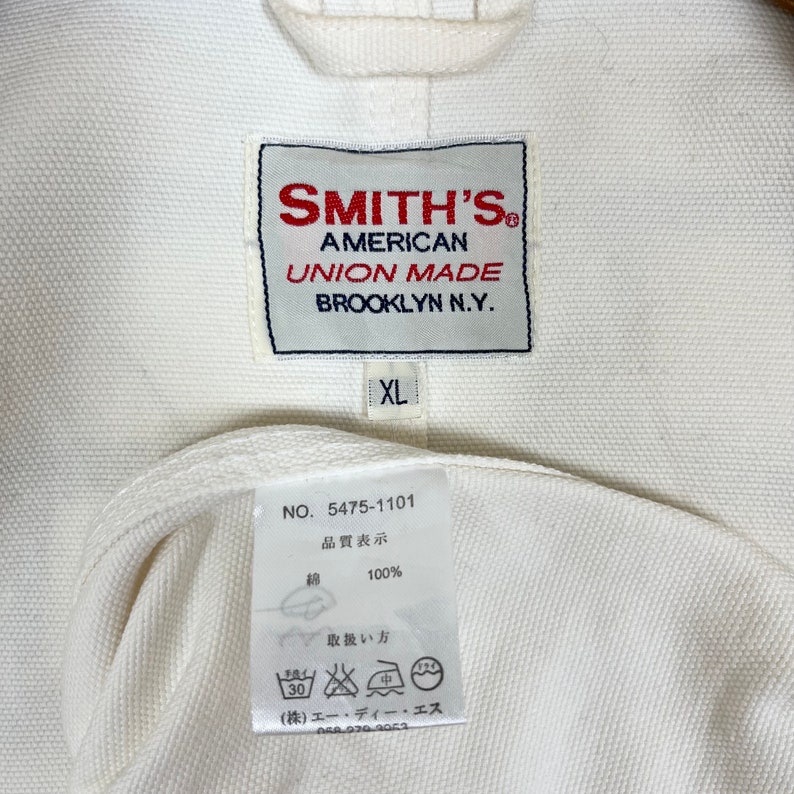 Smith American Chore Jacket Union Made Workers Jacket White Size Large ...