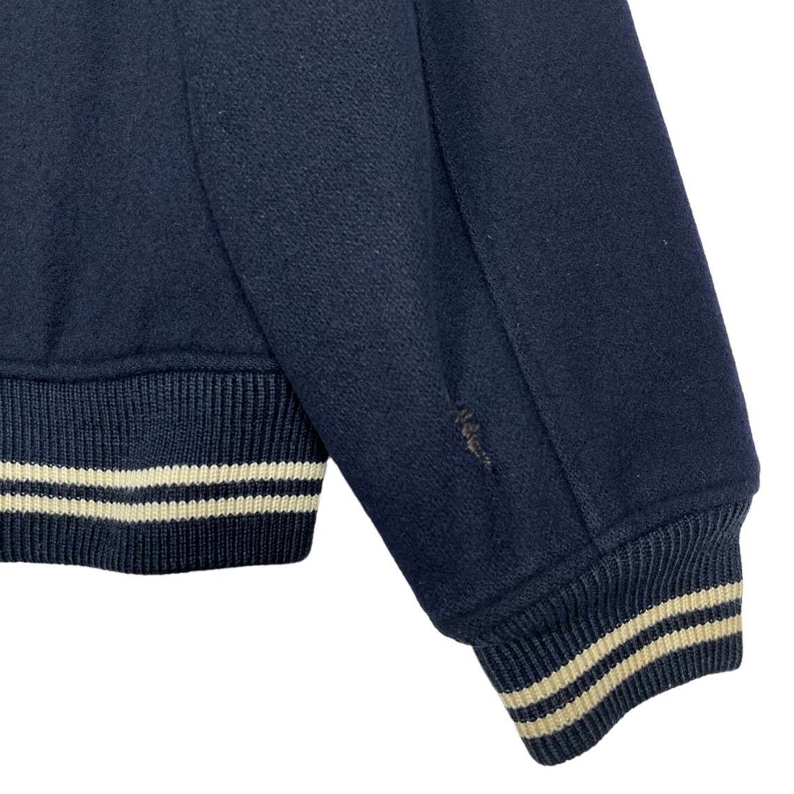 Vintage Macbeth Varsity Jacket Skatesbrand Streetwear Navy Blue Size ...