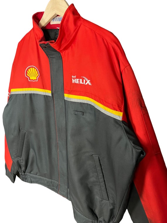 Shell Ferrari Zip Up Track Staff F1 Jacket Size Large… - Gem