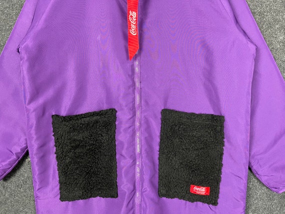 Rare Vintage 90’s Coca Cola Reversible Wool Long Coat… - Gem