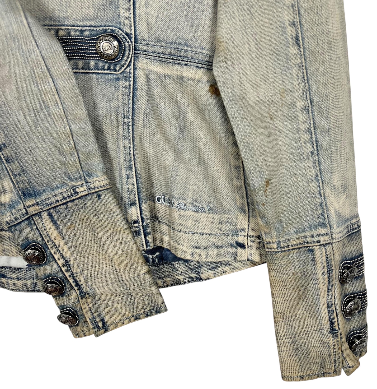 Vintage Guess Premium Special Limited Edition Denim Jacket Stretch Size ...