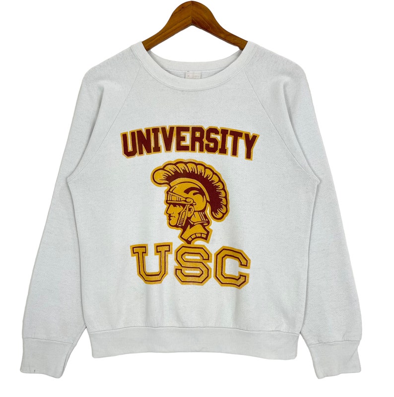 Vintage USC Trojan University of South Carolina Big Logo Print Crewneck ...