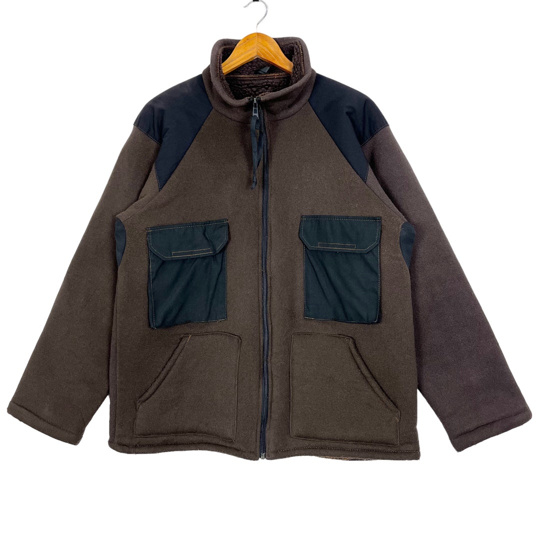 Unicor NATO Military Padding Zipper Fleece Jacket Outdoor Winter Brown ...