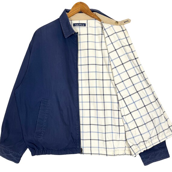 Nautica Reversible Jacket Navy Blue Color Size XL - Gem